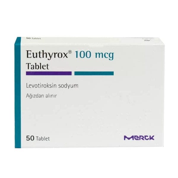 إيثيروكس ميرك 100 ميكروجرام 50 قرص Euthyrox Merck 100 mcg 50 tablets l ...